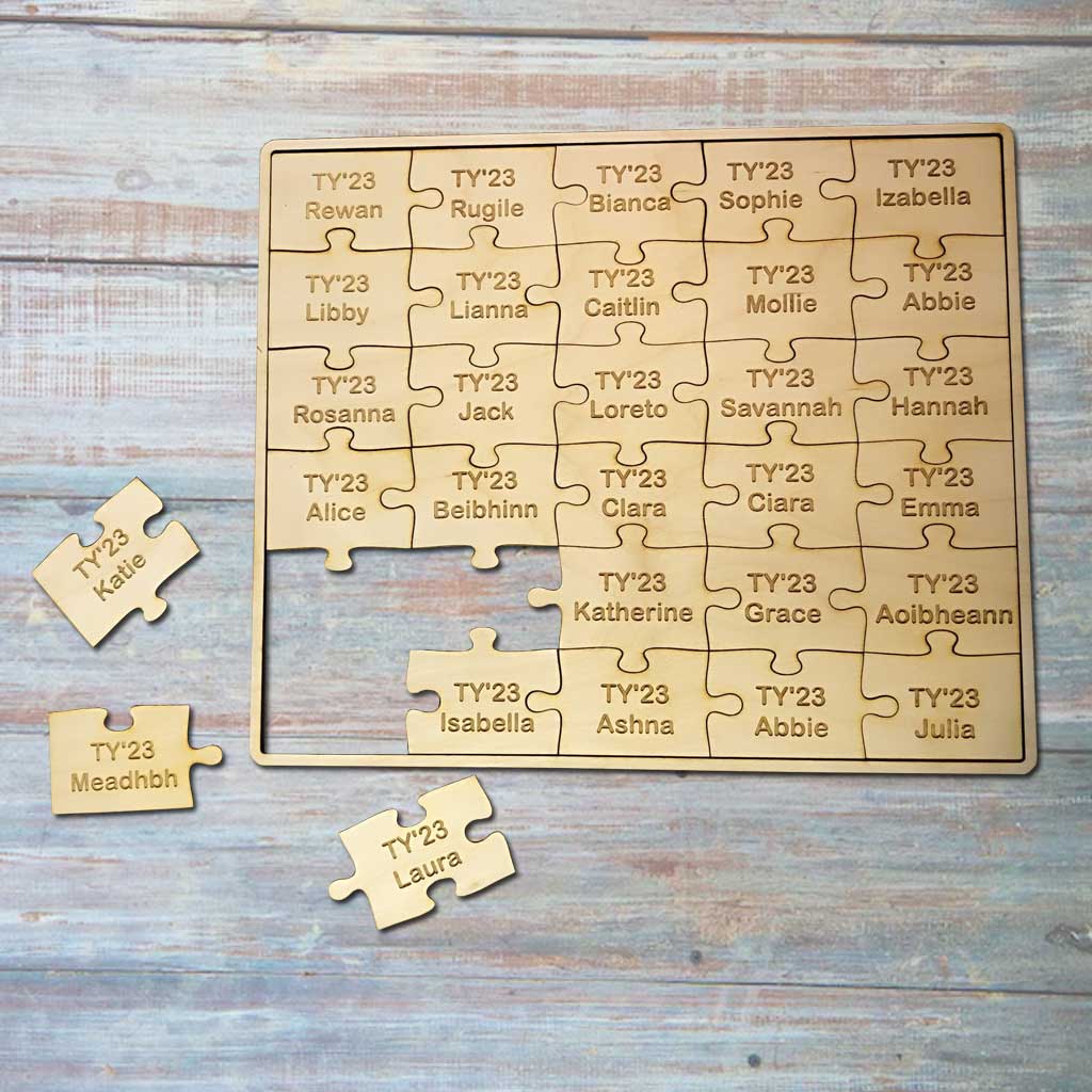 Jigsaw With Personalised Puzzle Pieces | ShopStreet.ie